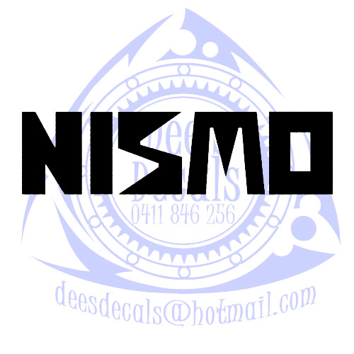 NISMO STICKER DECAL 300MM R32 R33 R34 OLD STYLE | eBay Australia