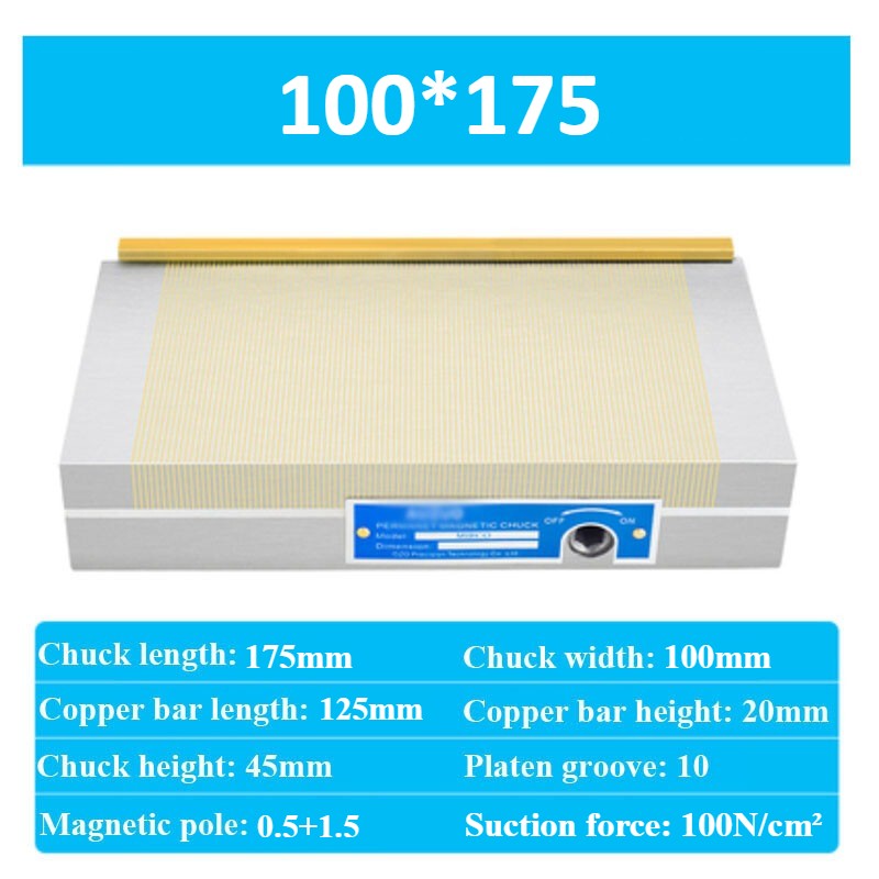 Permanent Magnetic Chuck Magnet Table Precision Disk For Grinder ...