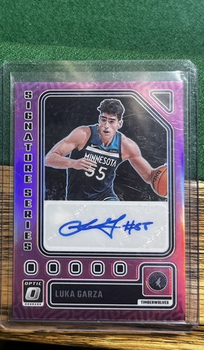 2023-24 Donruss Optic LUKA GARZA PINK Signature Series Auto /25 #SS-GZA ...