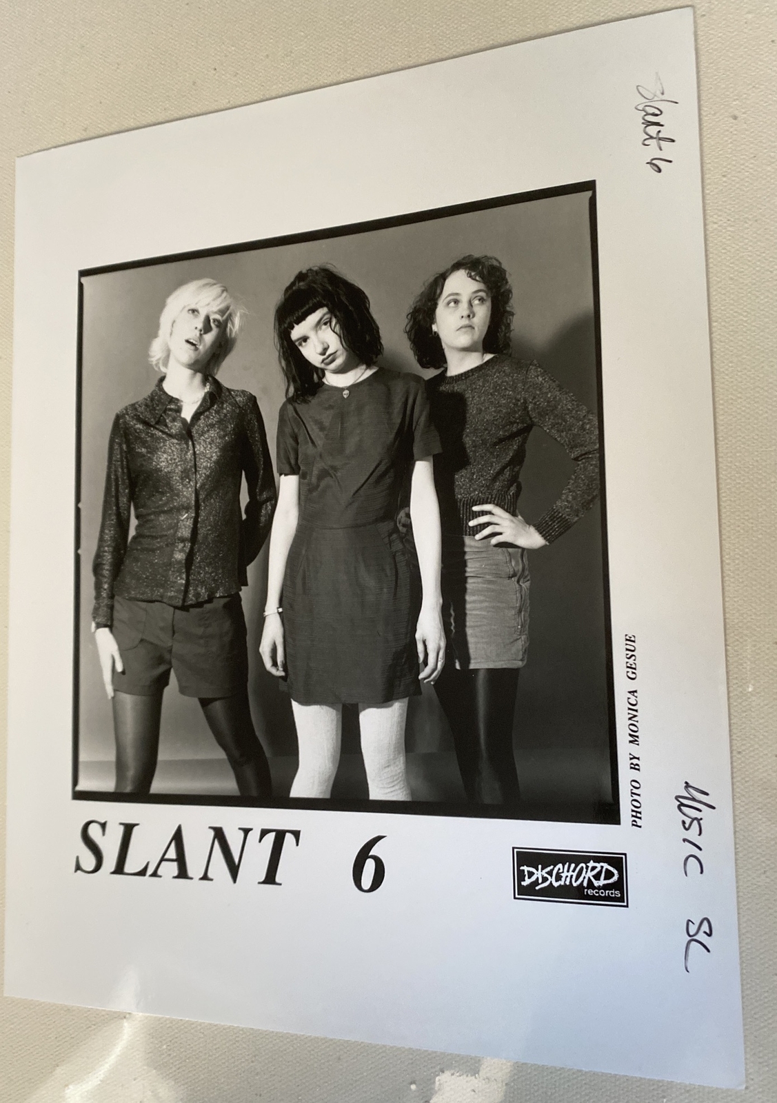 Slant 6 Press Photo 8x10”, Christina Billotte, Myra Power, Dischord ...