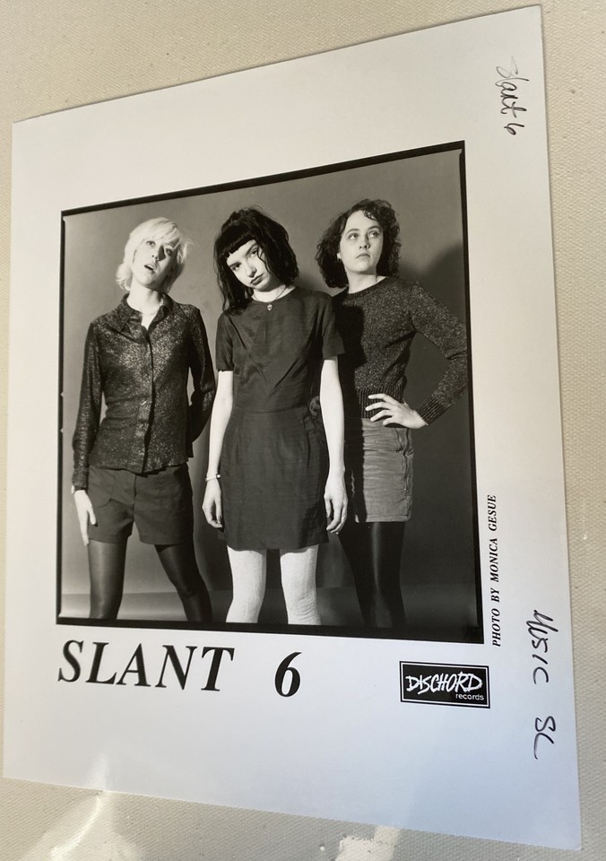 Slant 6 Press Photo 8x10”, Christina Billotte, Myra Power, Dischord ...