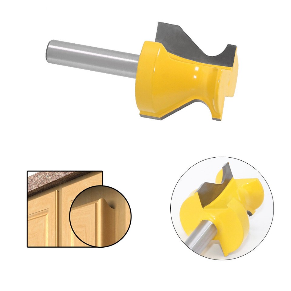 8mm Shank Door Lip & Finger Grip Router Bit Edge Molding Cabinet Drawer ...