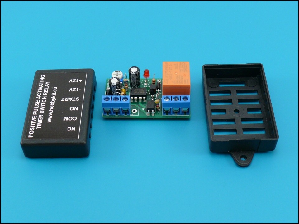 Positive pulse activate Timer switch relay 1 to 50 sec Delay OFF 12V ...