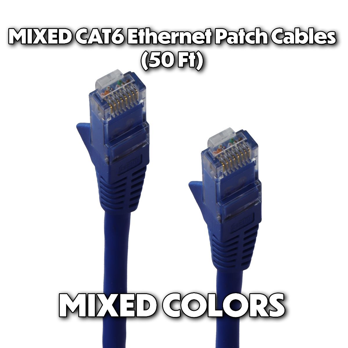 Mixed / Generic (50-Ft) CAT6 Ethernet Patch Cable - Mixed Colors | eBay