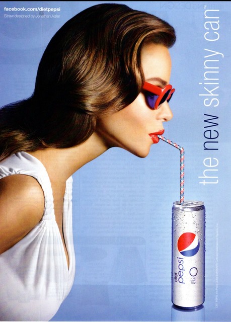 Modern magazine AD for DIET PEPSI in the New Skinny Can Lovely AD ...