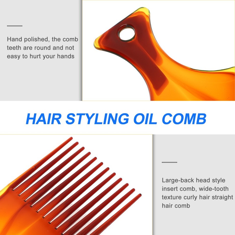 4Pcs Men Hairdressing Wide Teeth Comb Oil Hair Brush for Home and ...