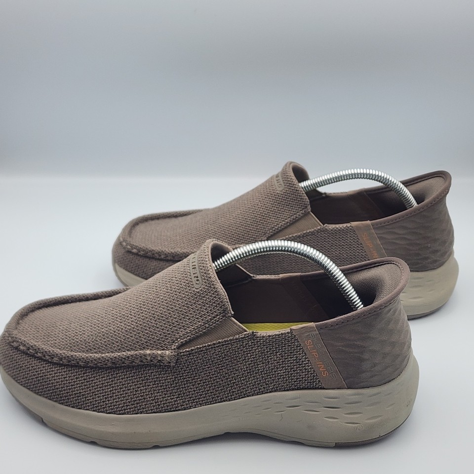Skechers Men's US Size 9.5 Extra Wide Shoes Slip Ins 204804WW Tan/Brown ...