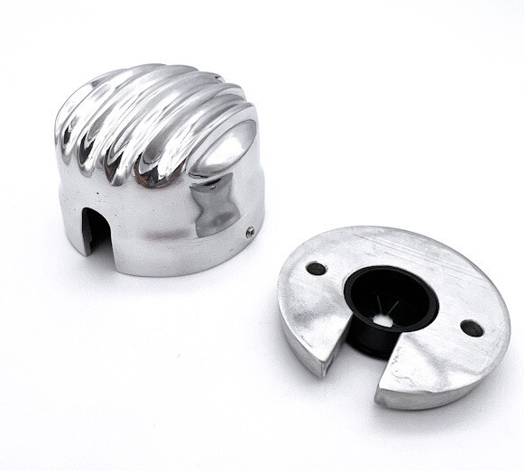 OTB Gear Polished Finned Firewall Wire Port For Hot Rods | eBay