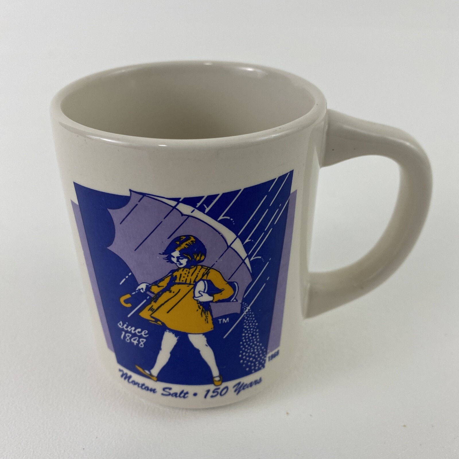 Bryan Morton Salt 150 Years 1968 Coffee Mug Cup Girl With Umbrella ...