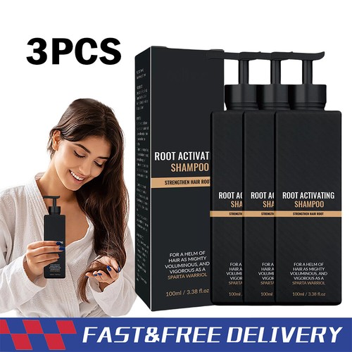 3PCS Root Activator Shampoo, SPARTAN Hair Loss Shampoo,Shampoo Root ...