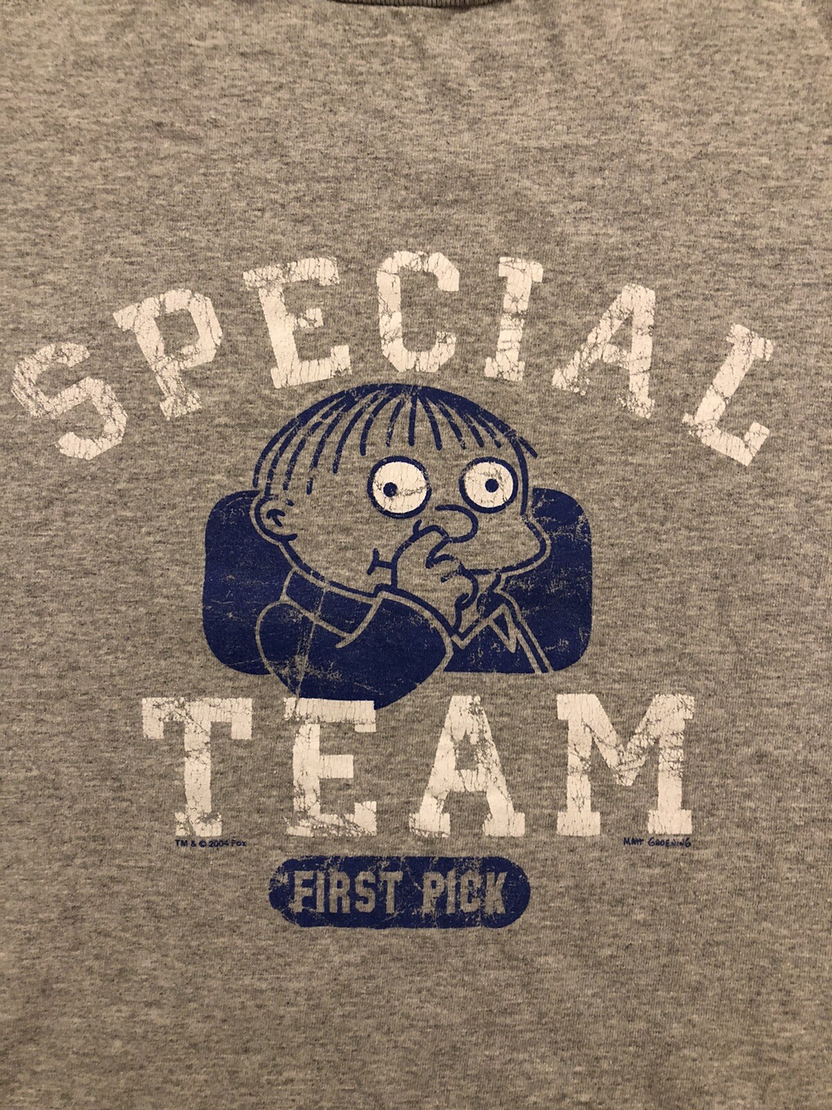 Ralph Wiggum T Shirt Size S The Simpsons Special Team First Pick 2004 ...