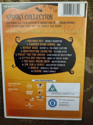 SPOOKY COLLECTION DVD KIDS 10 EPISODES POSTMAN PAT BASIL BRUSH FINLEY ...