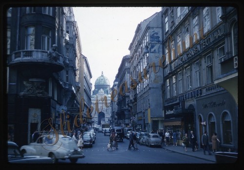 Vienna Street Scene People Cars Austria 35mm Slide 1960s Kodachrome | eBay