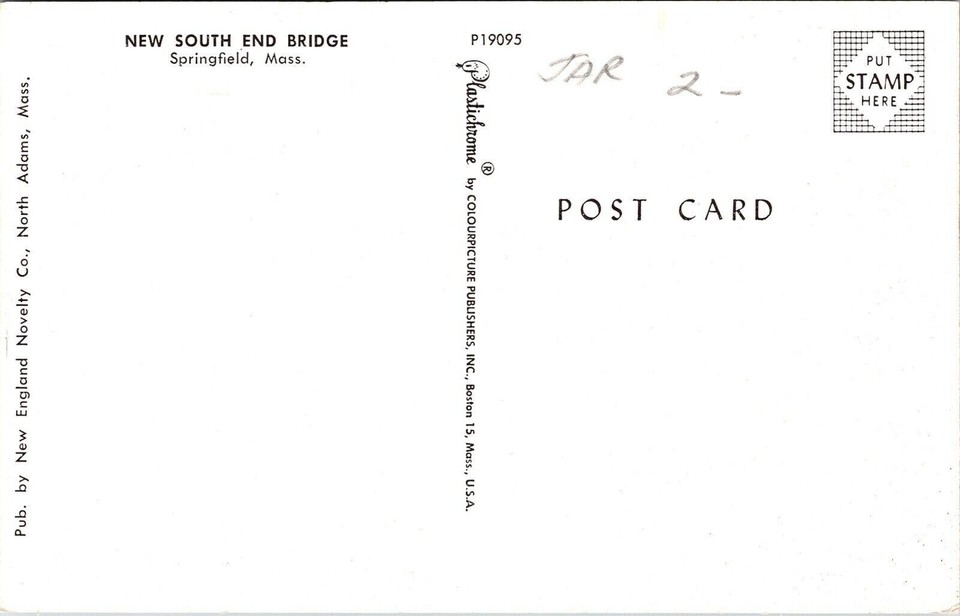 New South End Bridge Aerial View Springfield Massachusetts Chrome ...