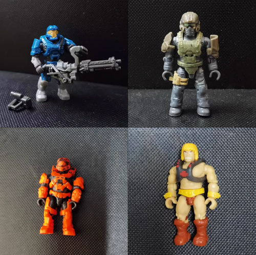 Mega Construx Bloks Halo Marines Spartan He-Man 2 Inch Collectible ...
