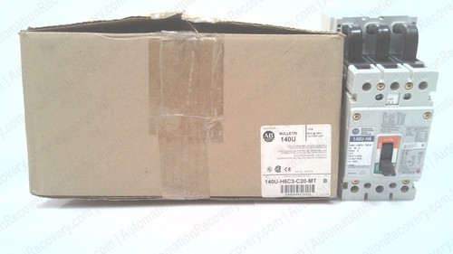 ALLEN BRADLEY 140U-H6C3-C20-MT SERIES B MOLDED CASE CIRCUIT BREAKER ...