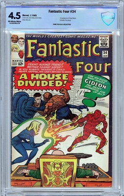 Fantastic Four #34 1st Appearance of Greg Gideon. Stan Lee & Jack Kirby ...
