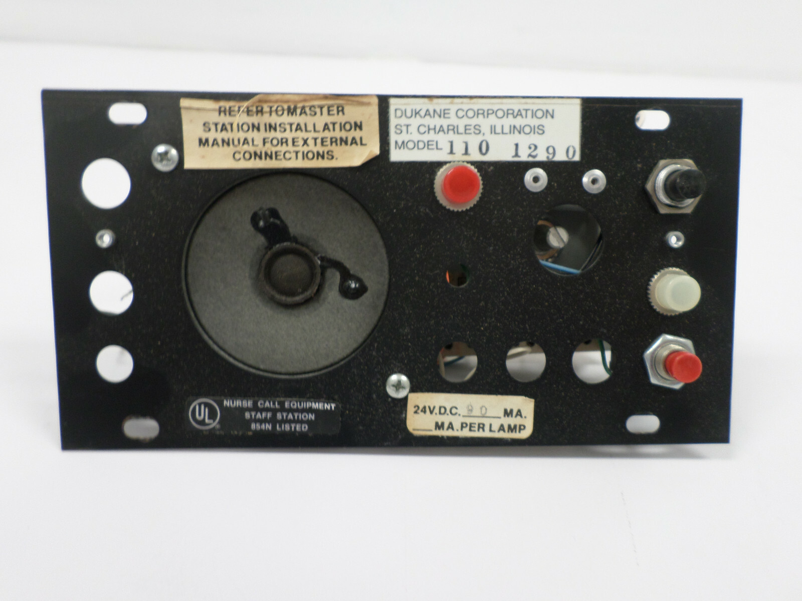 Dukane Corp Model: 110-1290 Nurse Call (Speaker Assembly) Staff Station ...
