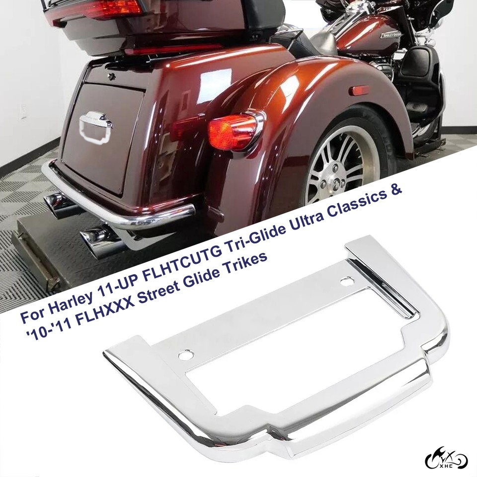 Chrome License Plate Frame For Harley Tri-Glide Ultra Classic FLHTCUTG ...