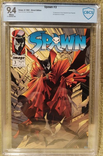 Spawn #3 CBCS 9.4 wp 1st app terry & cyan fitzgerald 2nd app violator ...