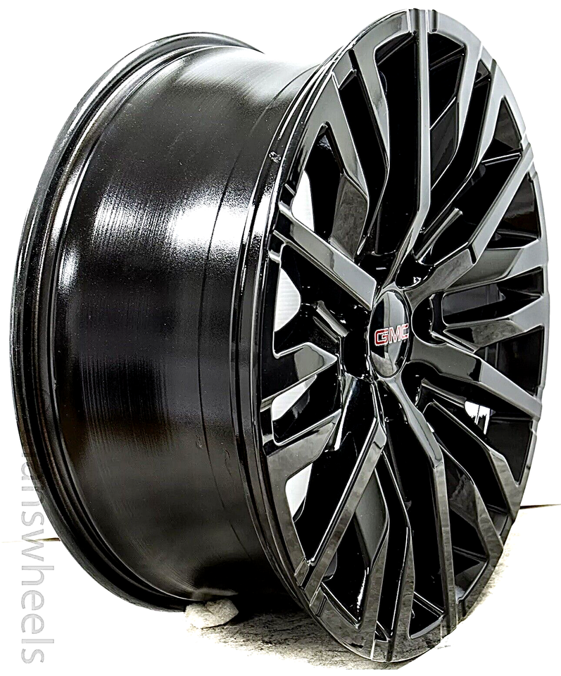 22" Black 5921 SSI Replica OE Wheels Fits 2025 GMC Sierra Yukon Denali ...