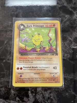 Pokemon Card Dark Primeape Team Rocket 43/82 EXCELLENT Non-Holo ...
