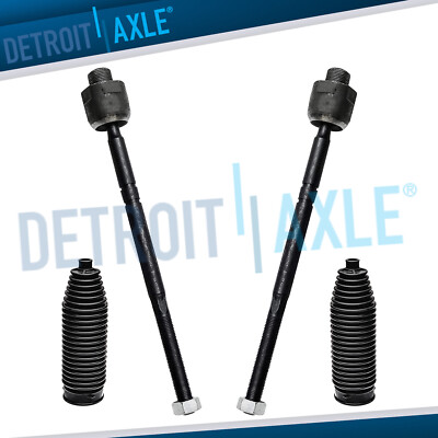 2WD Front Inner Tie Rod Ends + Tie Rod Boots for Silverado 1500 GMC ...