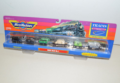 Vintage MICRO MACHINES Train Set Iron Man No. 1 MOC Sealed 1989 Galoob ...