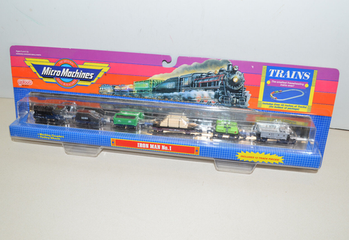 Vintage MICRO MACHINES Train Set Iron Man No. 1 MOC Sealed 1989 Galoob ...