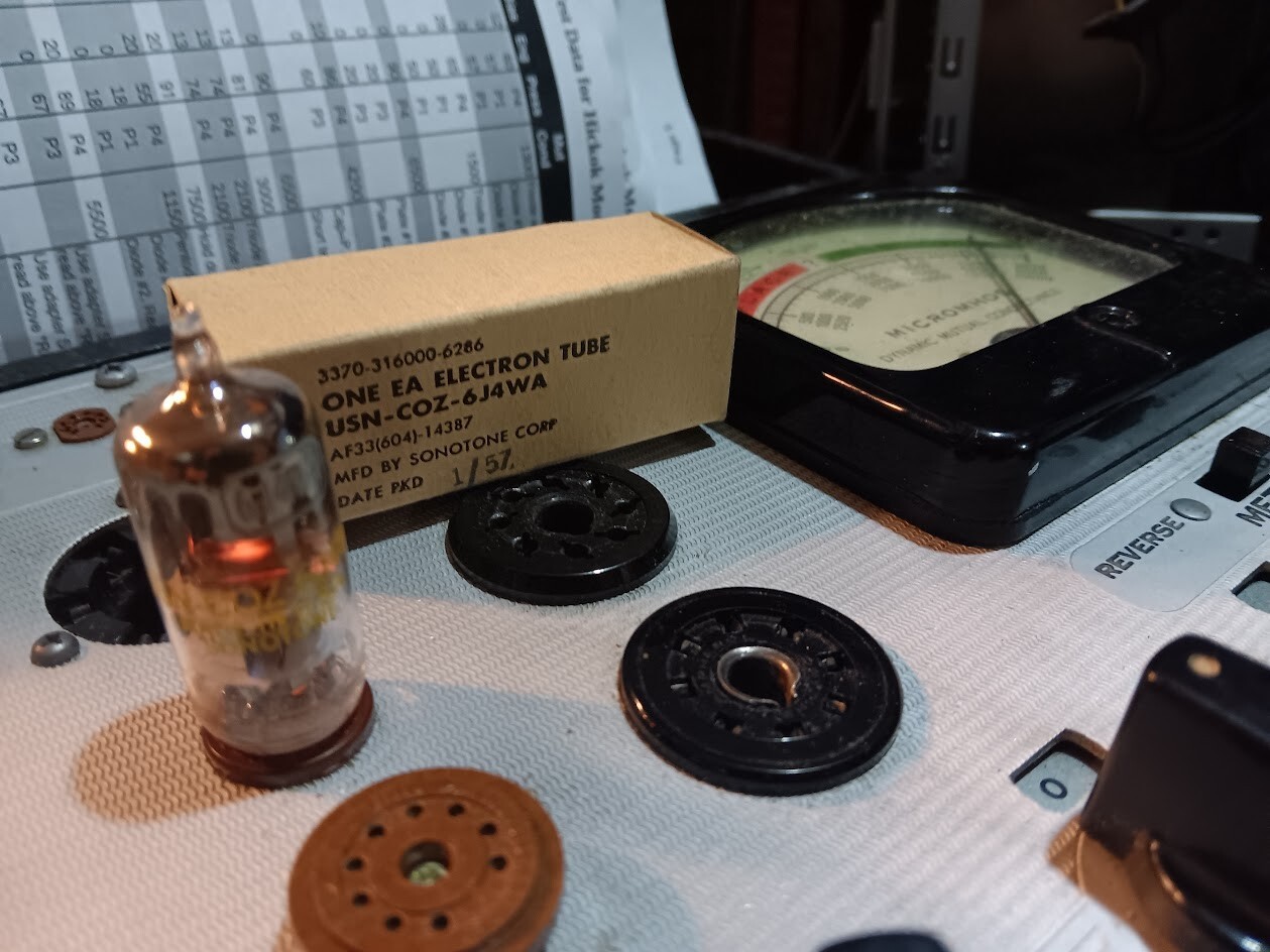 Vintage JAN Sonotone 6J4 6J4 WA Vacuum Tube NOS NIB *TESTED* | eBay