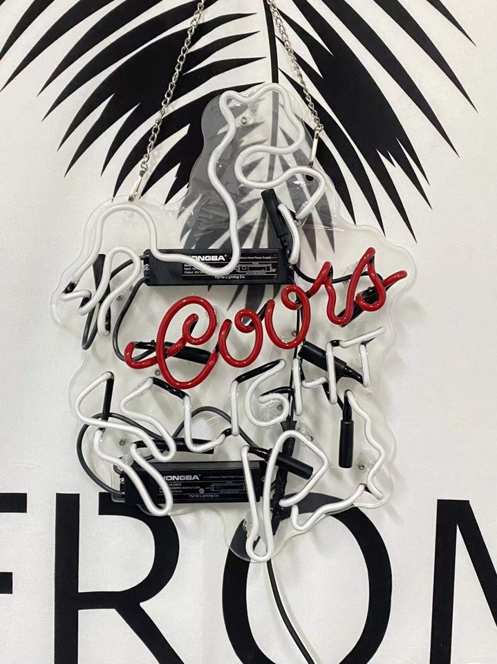 Coors Light Cowboy Rodeo Bull Rider Beer Acrylic 20"x16" Neon Sign Bar ...