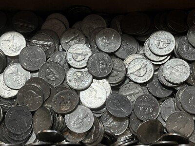 Lot Of 100 Canada Nickel Nickels Pre 1981 - PURE NICKEL A+ 1LB Pound ...