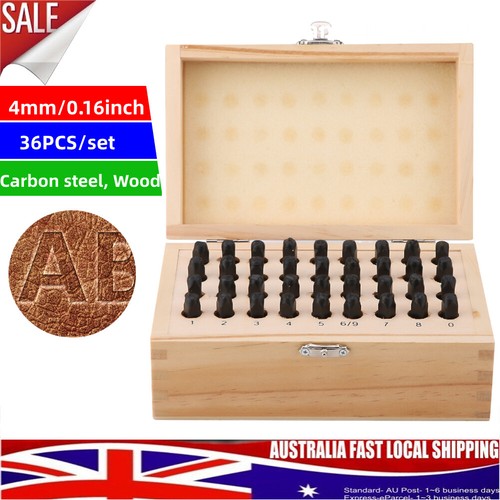 36pcs Letter&Number Stamp Punch Set Carbon Steel Metal Leather Craft ...