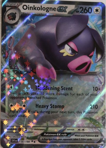 Pokemon - Oinkologne EX 158/198- Scarlet&Violet - Ultra Rare -Holo Full ...