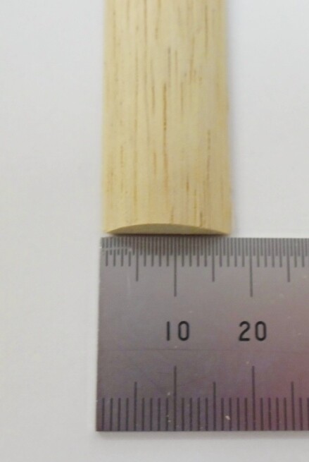 Half round decorative trim moulding 18x6mm 1170mm beading wooden timber ...