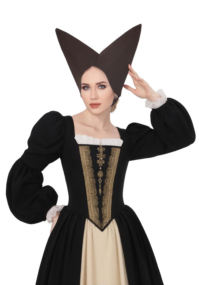 Medieval Escoffion Hat Late Middle Ages Headwear Halloween LARP Costume ...