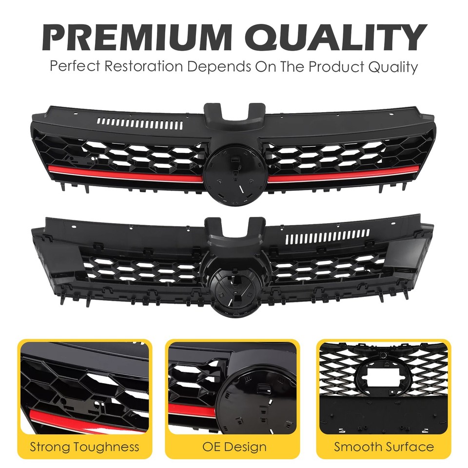 Front Bumper Cover Kits Unpainted For Volkswagen VW Golf MK7 GTI Style ...