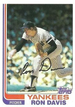 Ron Davis 1982 Topps 635 New York Yankees Baseball Card | eBay