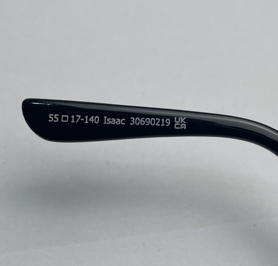 Specsavers Eyeglasses Glasses Frames Black Square Full Rim Isaac 55-17 ...