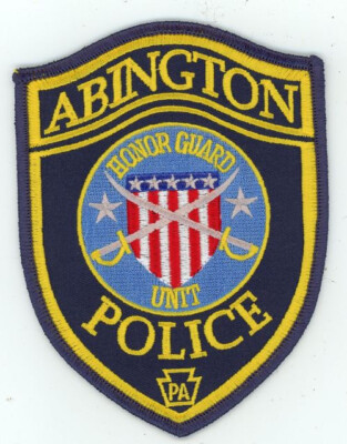 PENNSYLVANIA PA ABINGTON POLICE HONOR GUARD NICE SHOULDER PATCH SHERIFF ...