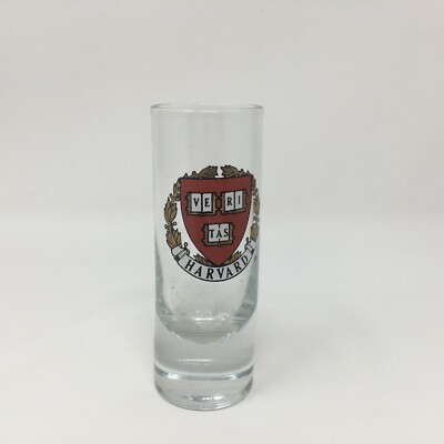 Harvard VE RI TAS Double Shot Glass 4" | eBay