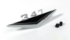 Chrome 347 V8 Fender Emblem w/ Clips For 1964-1966 Ford Mustang | eBay