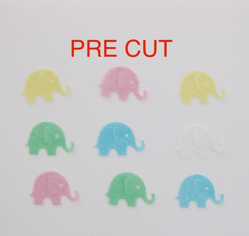 40 PRE CUT EDIBLE RICE PAPER SMALL BABY ELEPHANTS BABY SHOWER CHOICE OF ...