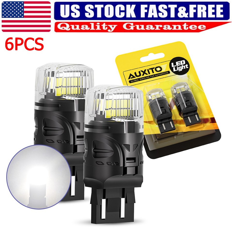 6500K White LED 7443 7440 W21W Reverse Turn Signal Parking Light Lamp ...