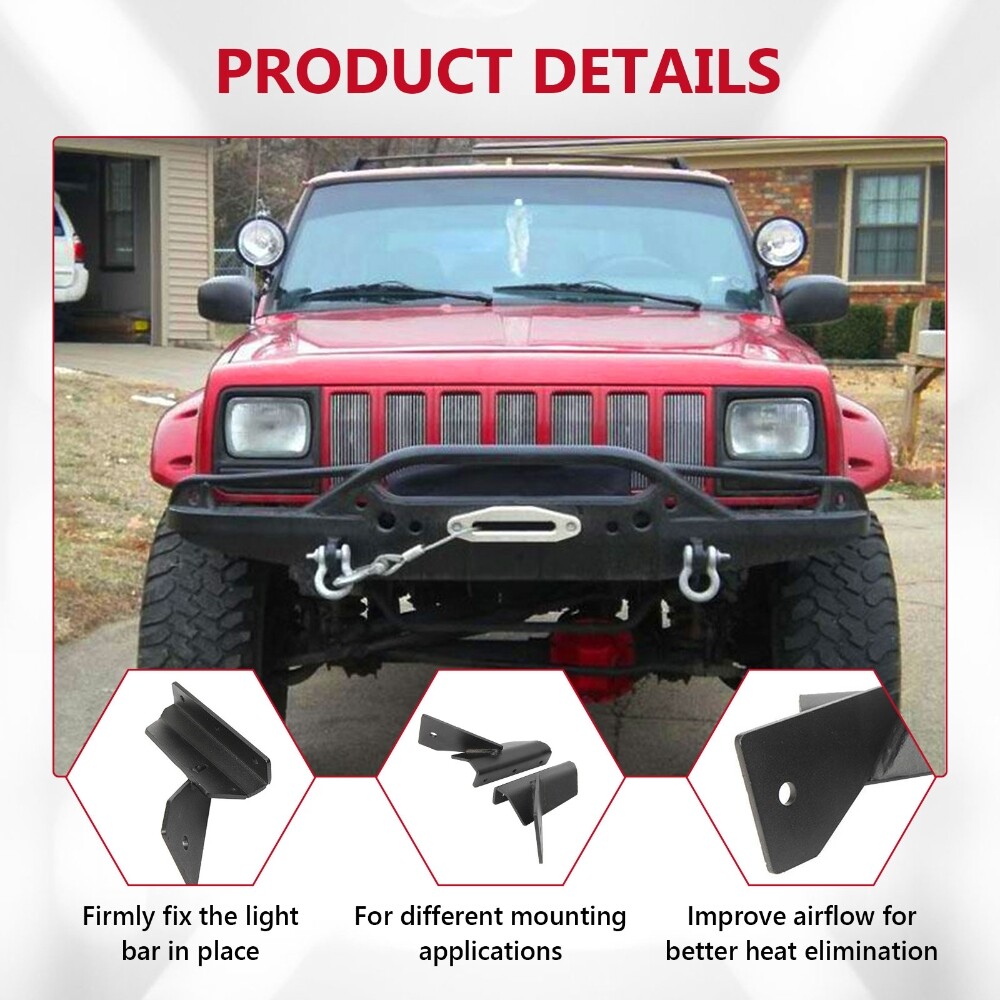 Jeep Cherokee Light Mounts Xj Led Light Bar Mount.