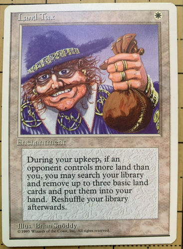 LAND TAX - MAGIC THE GATHERING - 4th EDITION - RARE | eBay