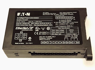 EATON C441U Stand Alone C440 Ethernet Communication Module 24 VDC ...