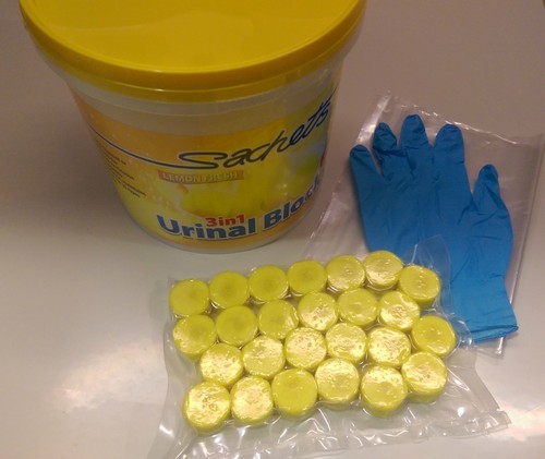 Urinal Channel Blocks Lemon Cleaner Toilet Trough Prevent Blockages and ...