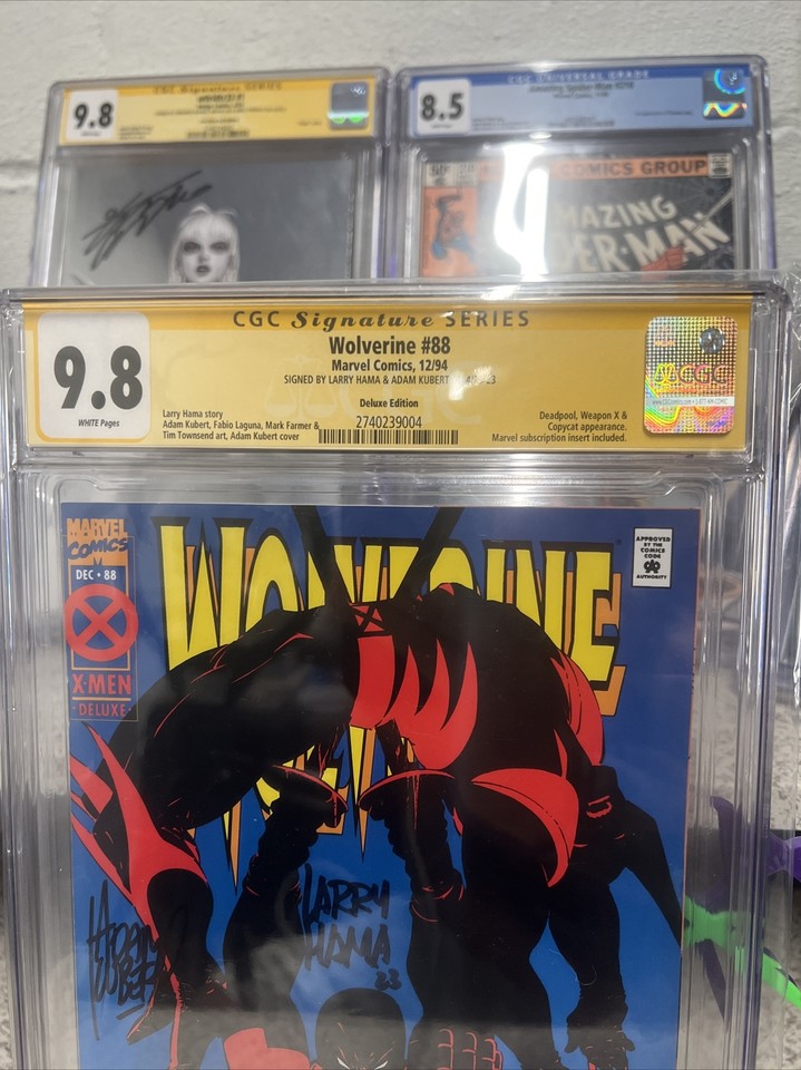 Wolverine #88 9.8 CGC Signature Series DOUBLE SIGNED- ADAM KUBERT AND ...
