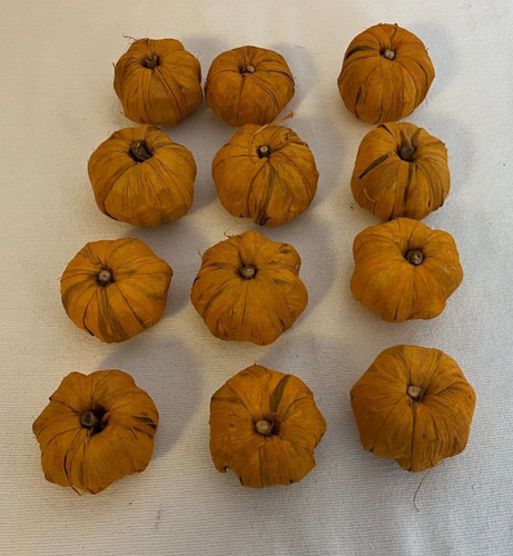 Lot of 12 Pumpkin Halloween Decoration Fall Home Decor 2" Diameter ...
